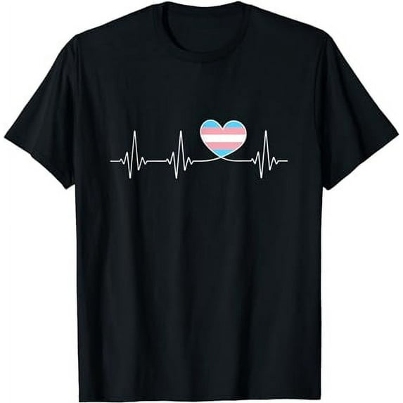 Transgender Flag Heart for Trans Pride and Transgender Pride T-Shirt ...