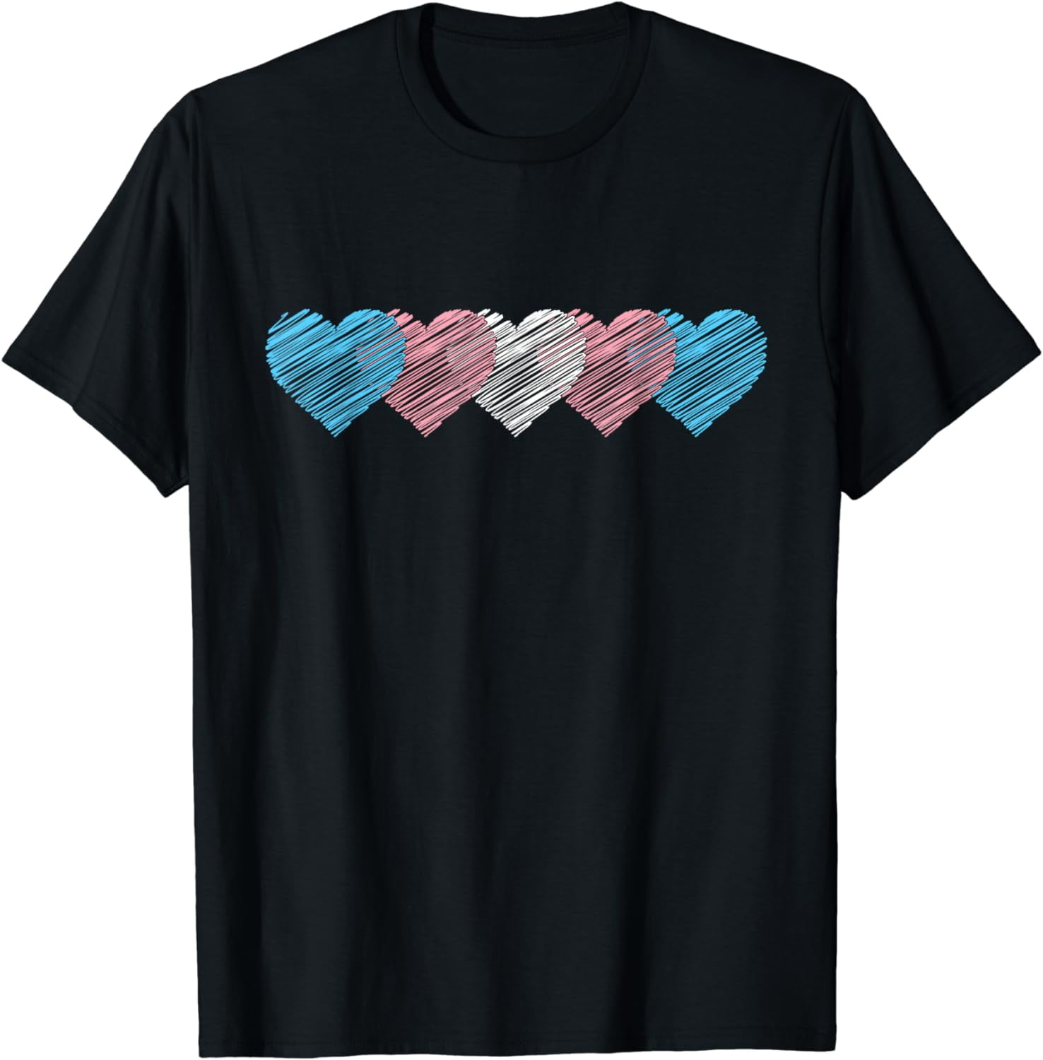 Transgender Heart Pride Flag Pro LGBTQ Equality Awareness T-Shirt ...