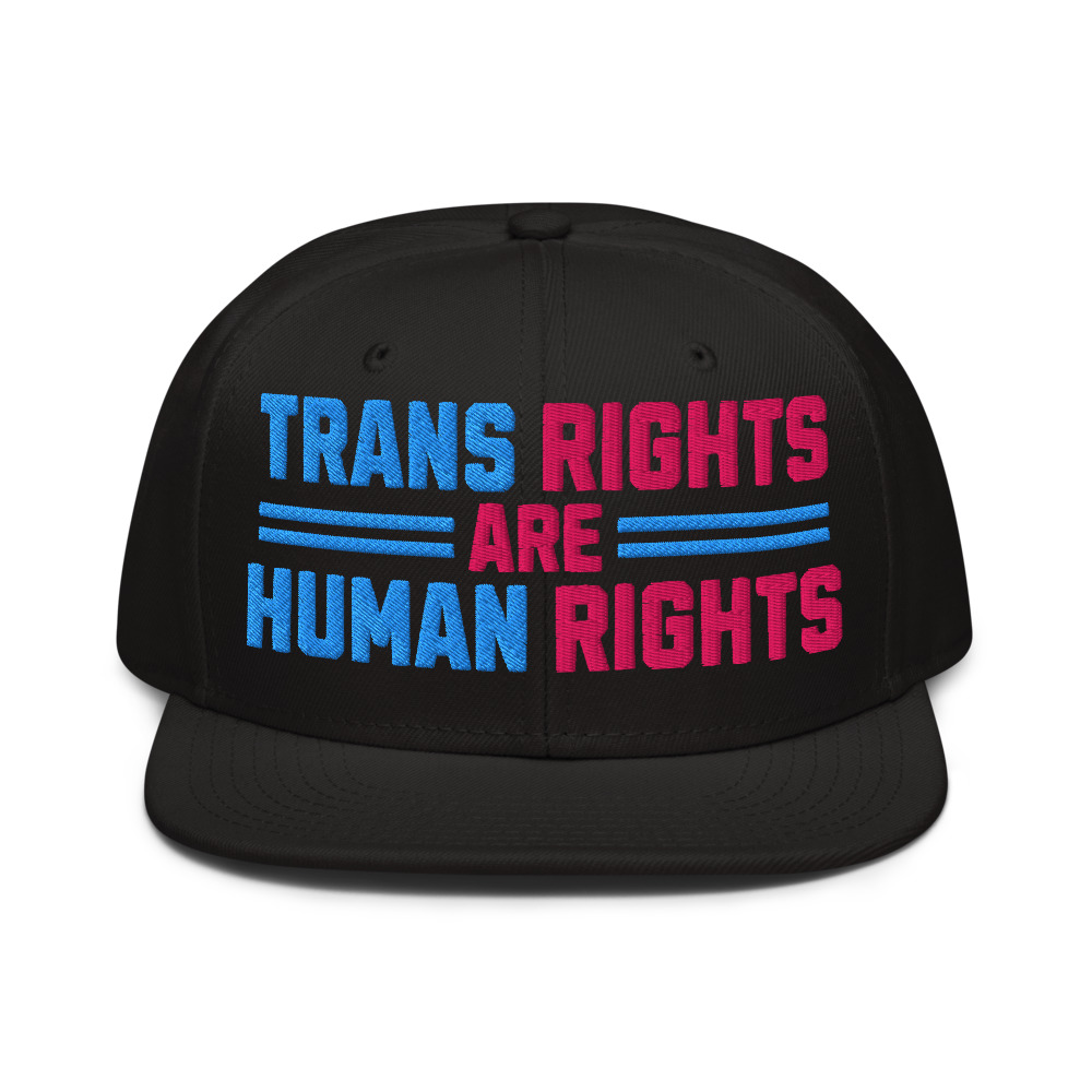 Transgender LGBTQ Equality Pride Embroidered Snapback Hat, Trans Rights ...