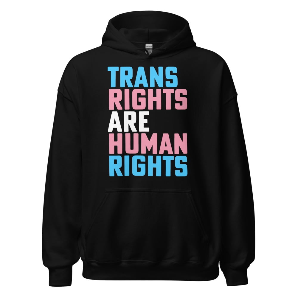 Transgender LGBTQ Pride Unisex Hoodie, Trans Rights are Human Rights (S ...