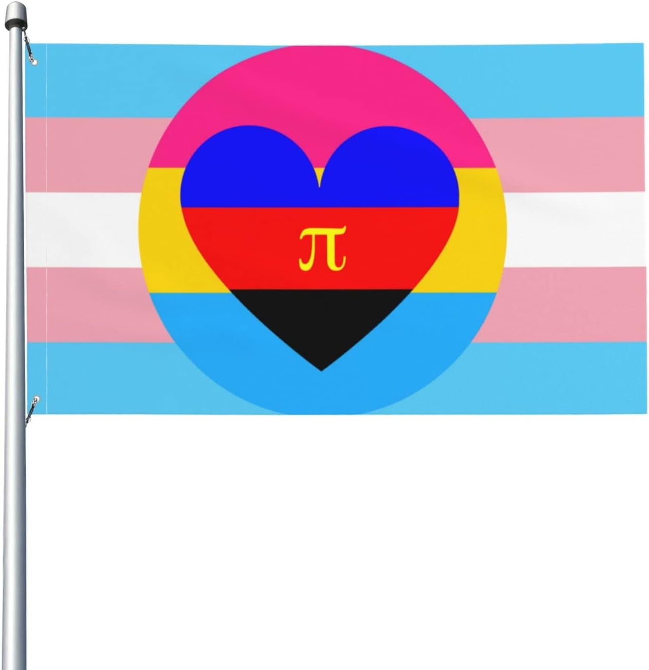 Transgender Pansexual Polyamory Pan Poly Pride Flag, 3Ply Polyester ...