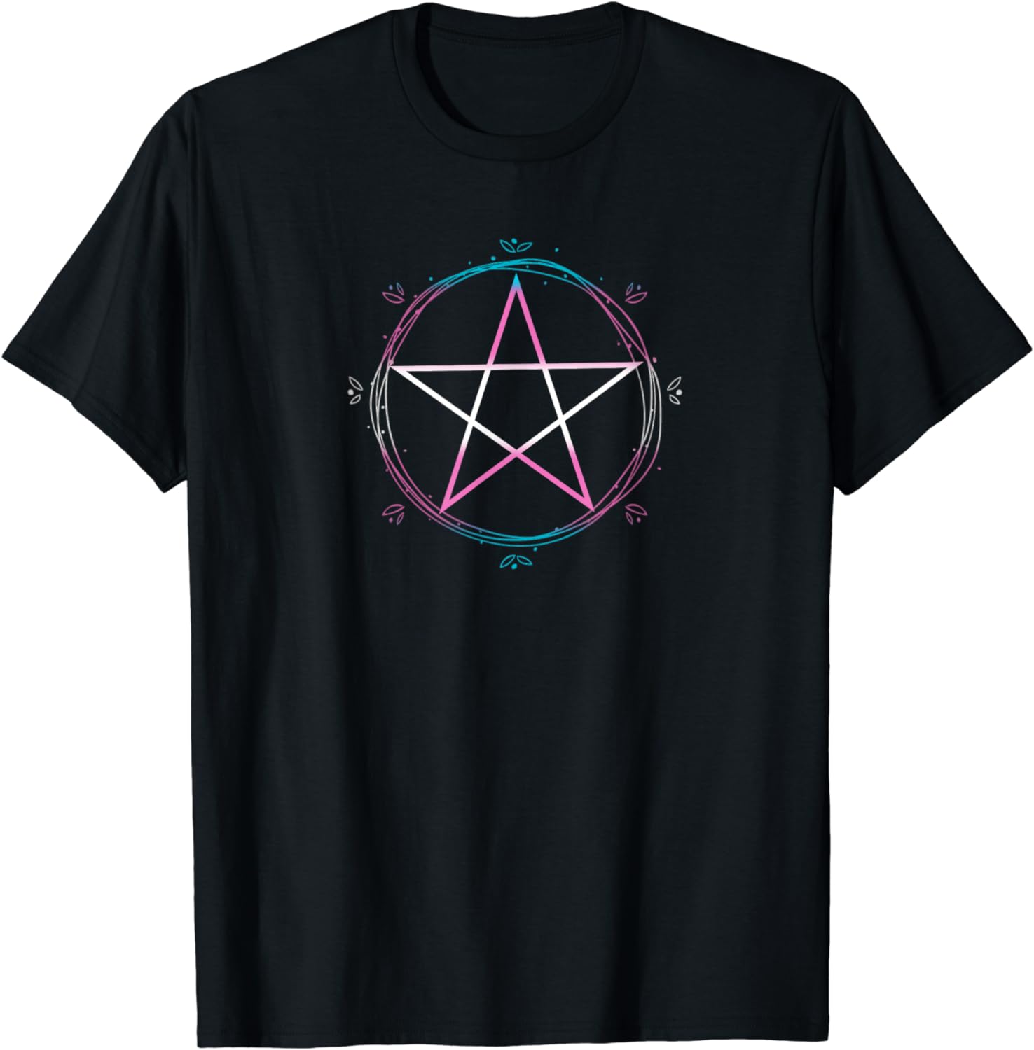 Transgender Pentagram Wiccan Pagan Trans Pride Flag Boho T-Shirt ...