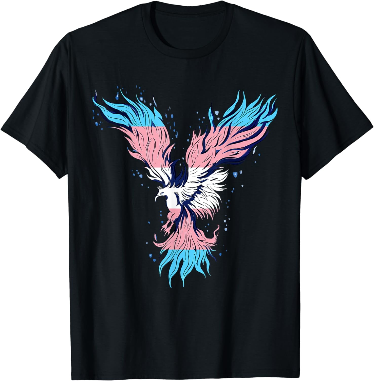 Transgender Phoenix Reborn Transsexual Flag LGBT Trans Bird T-Shirt ...