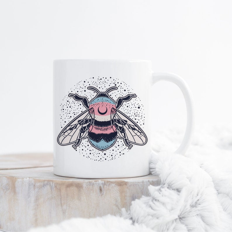 Transgender Pride Coffee Mug, Trans Flag Gift, LGBT Mug, Transgender ...