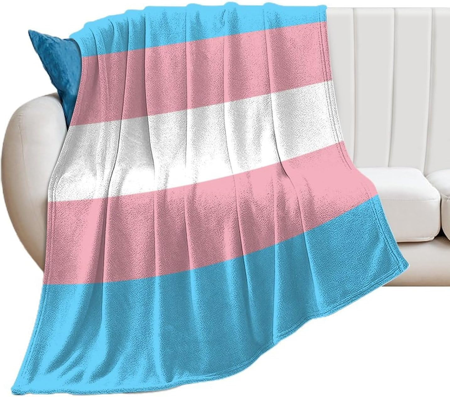 Transgender Pride Flag Blanket Soft Warm Flannel Throw Blanket Four ...