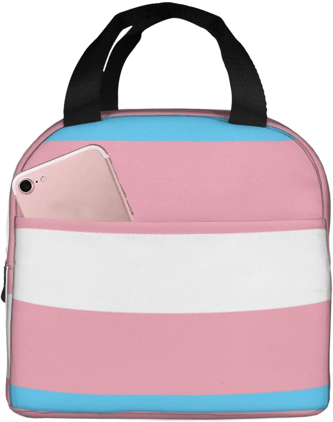 Transgender Pride Flag Double Cooler Insulated Lunch Bag Large Tote for ...