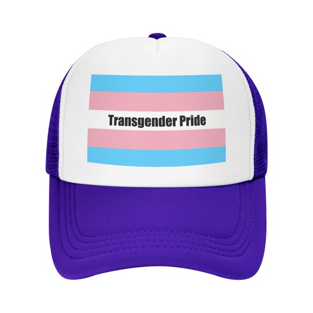 Transgender Pride Flag Hats for Men Women Mesh Baseball Cap Adjustable ...