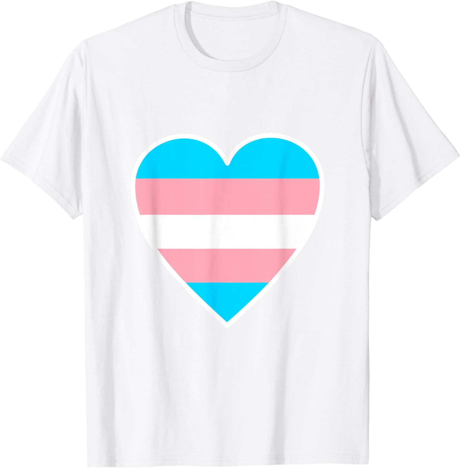 Transgender Pride Flag Heart Trans T-Shirt - Walmart.com