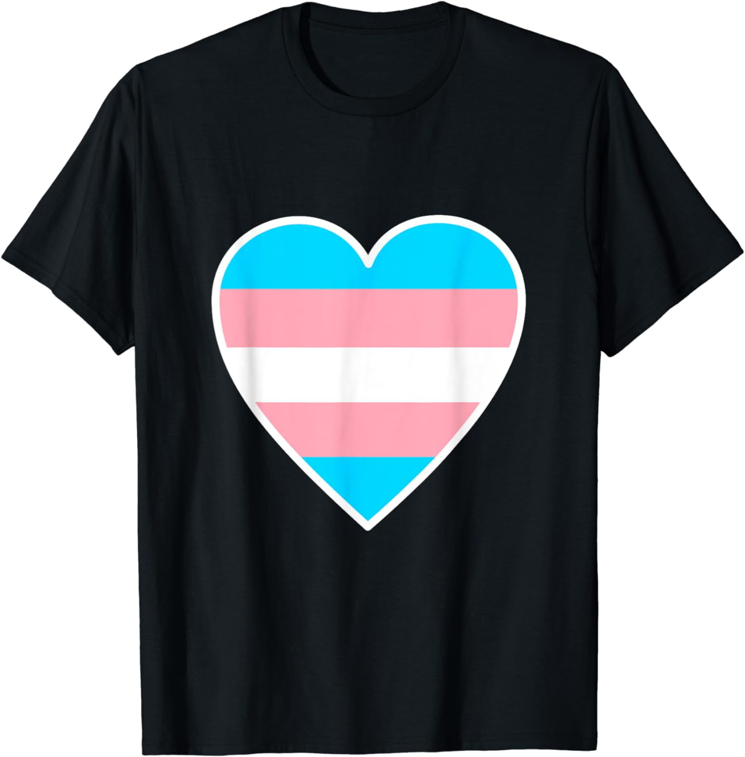 Transgender Pride Flag Heart Trans T-Shirt - Walmart.com