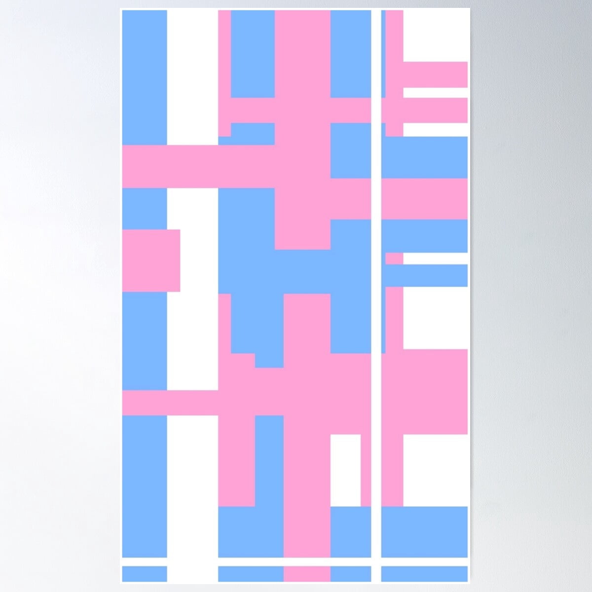 Transgender Pride Flag Poster Wall Art, Modern Wall Decor For Living ...