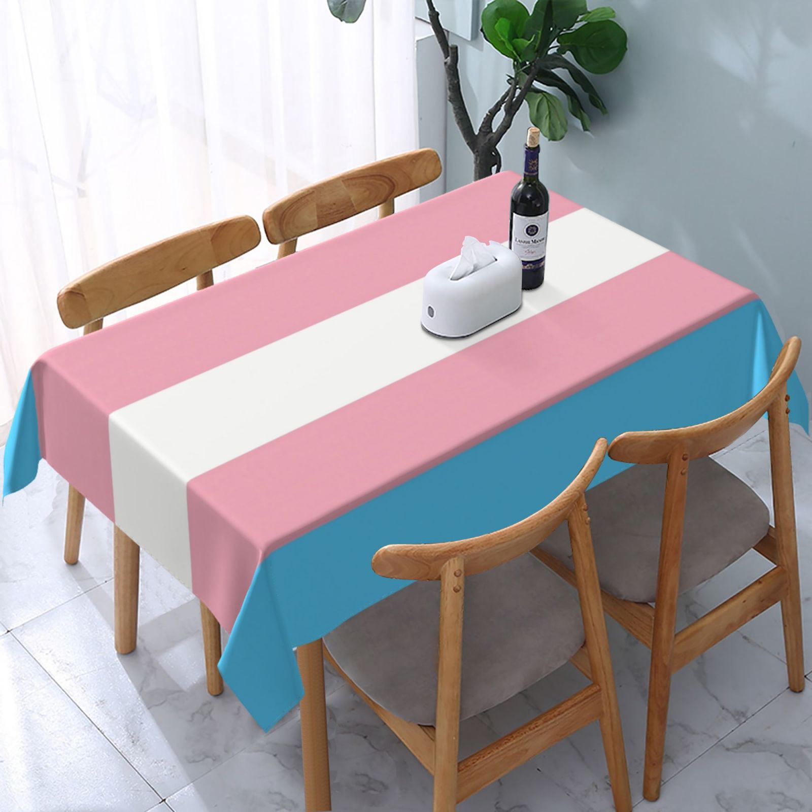 Transgender Pride Flag Tablecloth Rectangular Table Cover 54 X 72 ...