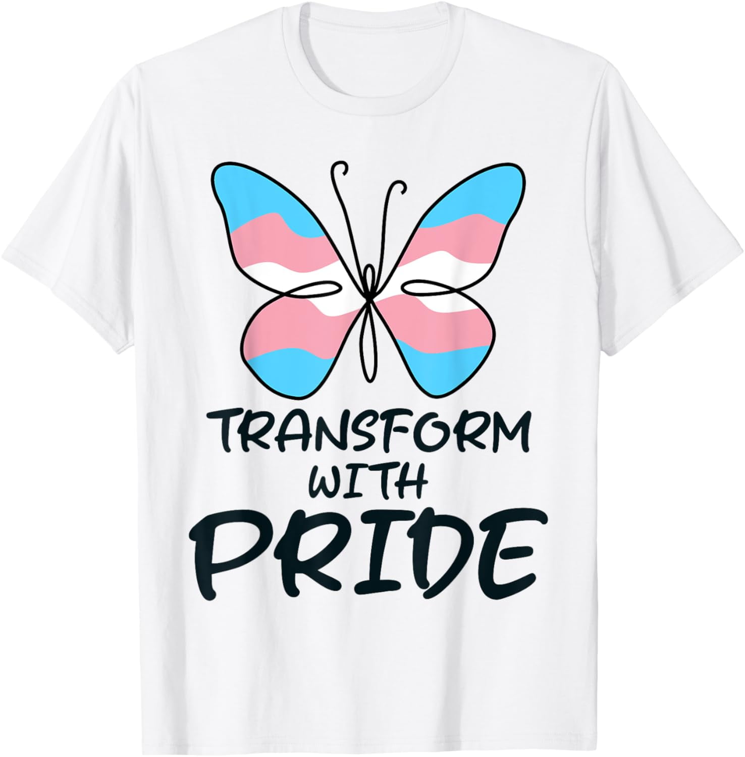 Transgender Pride LGBT Transform With Pride Shine Brightly T-Shirt ...