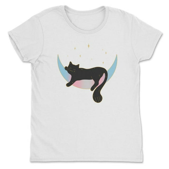 Transgender Pride Shirt, Subtle Trans Pride Flag Tee, Space Moon Cat ...