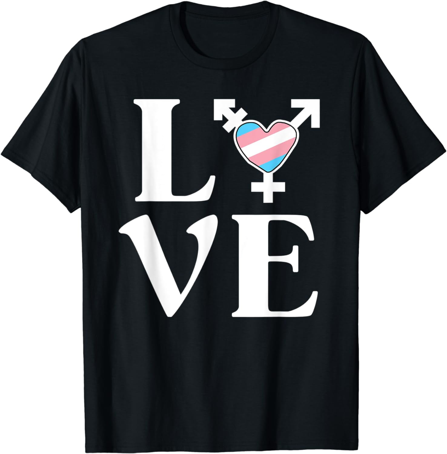 Transgender Pride Shirt Trans Love Symbol Flag Pride Parade Cotton T ...