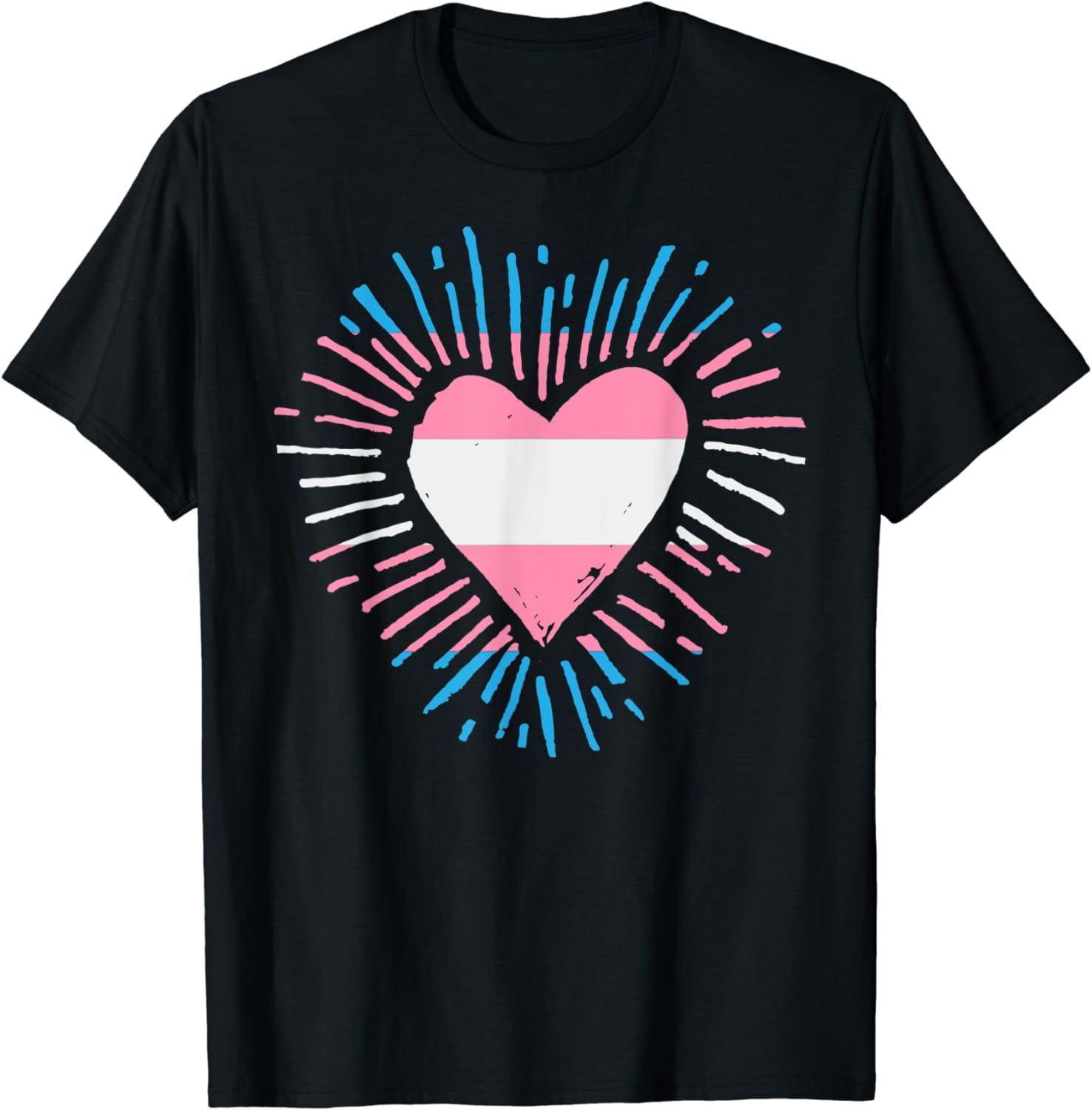 Transgender Pride Trans Heart T-Shirt - Walmart.com