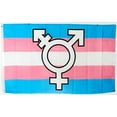 Transgender Symbol LGBT Polyester 3x5 Foot Flag Gay Lesbian Bisexual ...