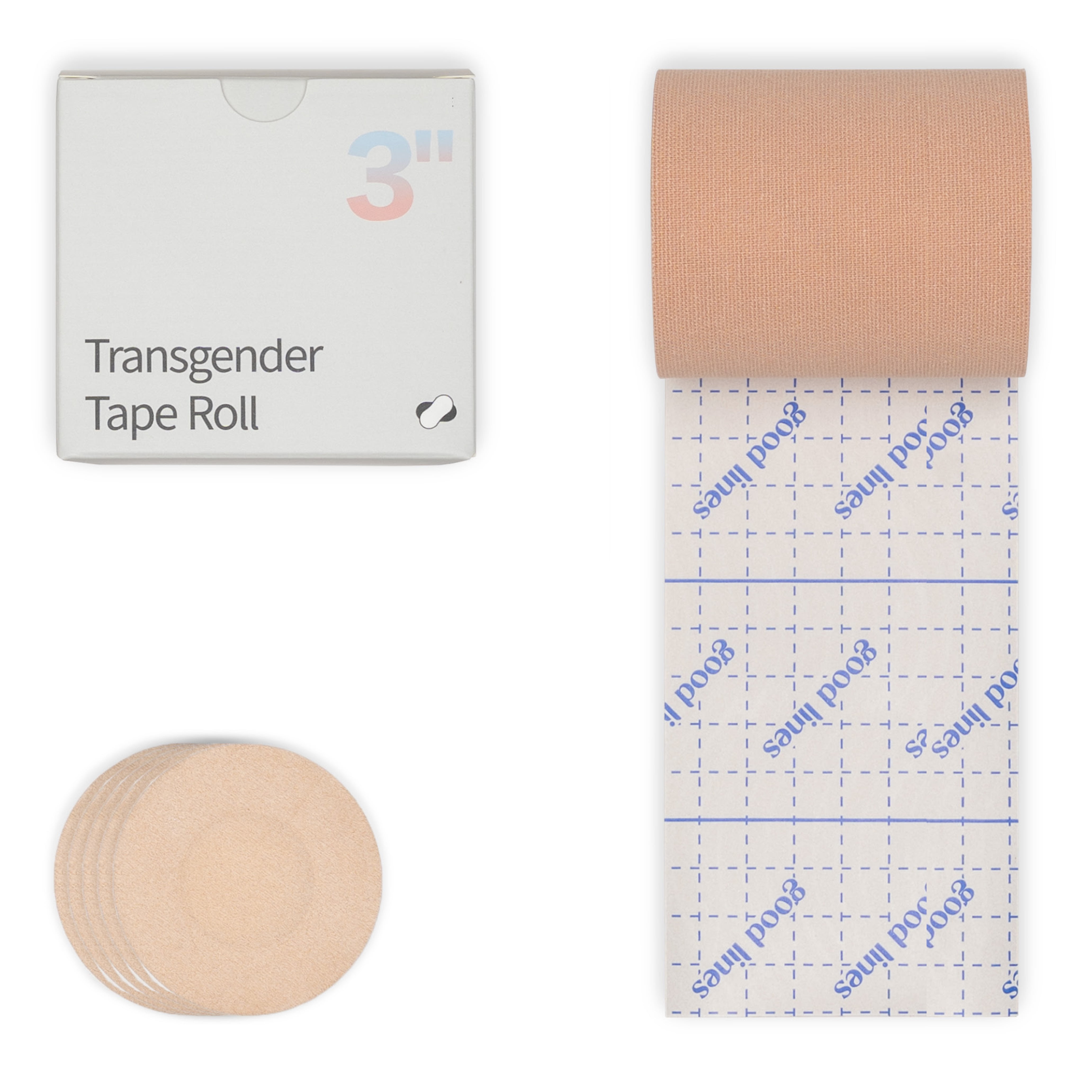 Transgender Tape 3", FTM Binder for Chest Binding, Tucking, Extra Wide ...
