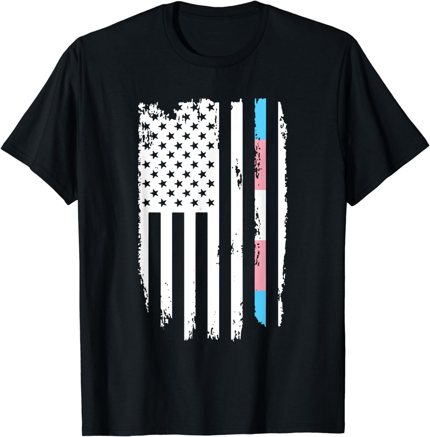 Transgender Thin Line American Flag LGBT Trans T-Shirt - Walmart.com