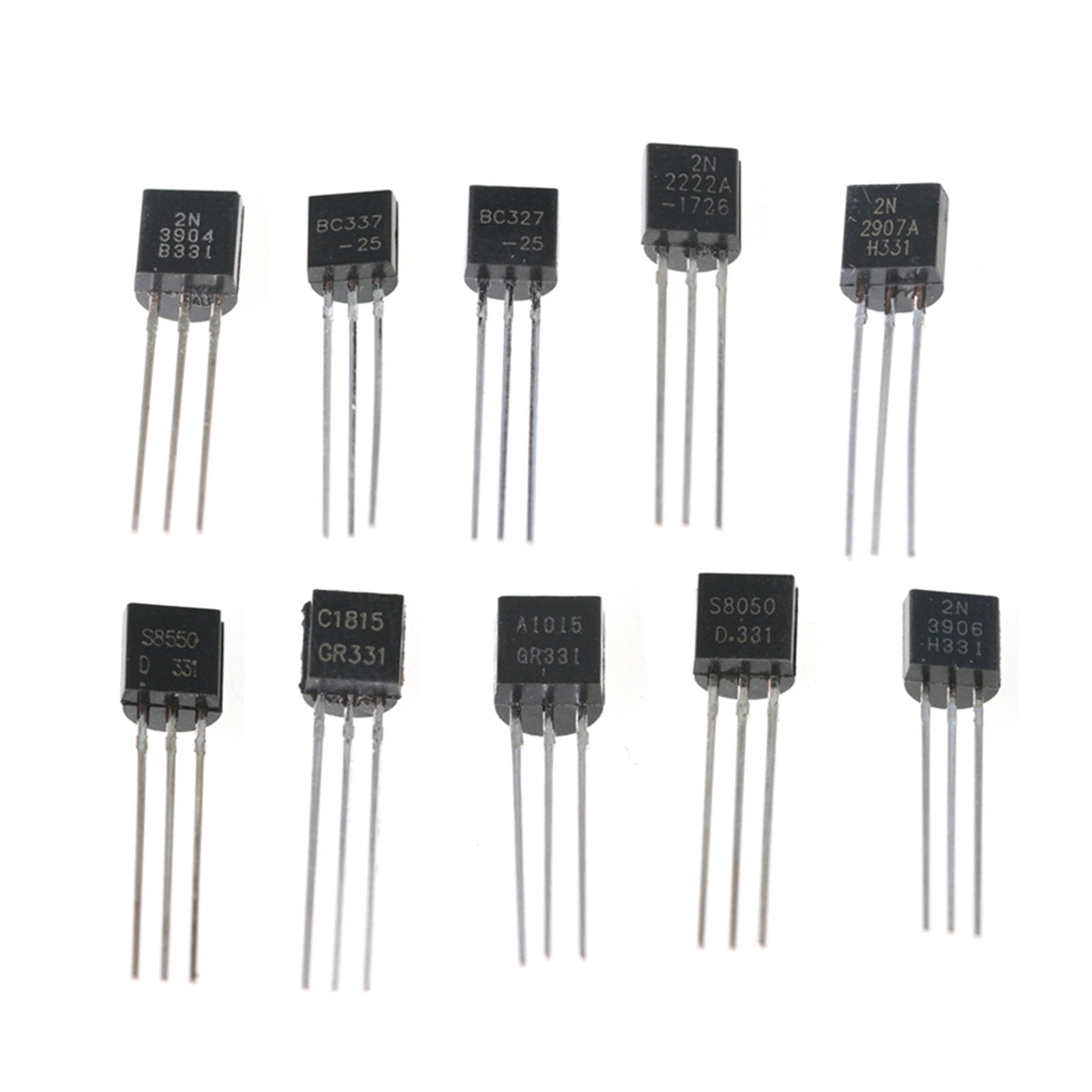 Transistor,P-np P-ower 10 C1815 With Box Npn P-np P-ower Bc327/ 2n222 ...