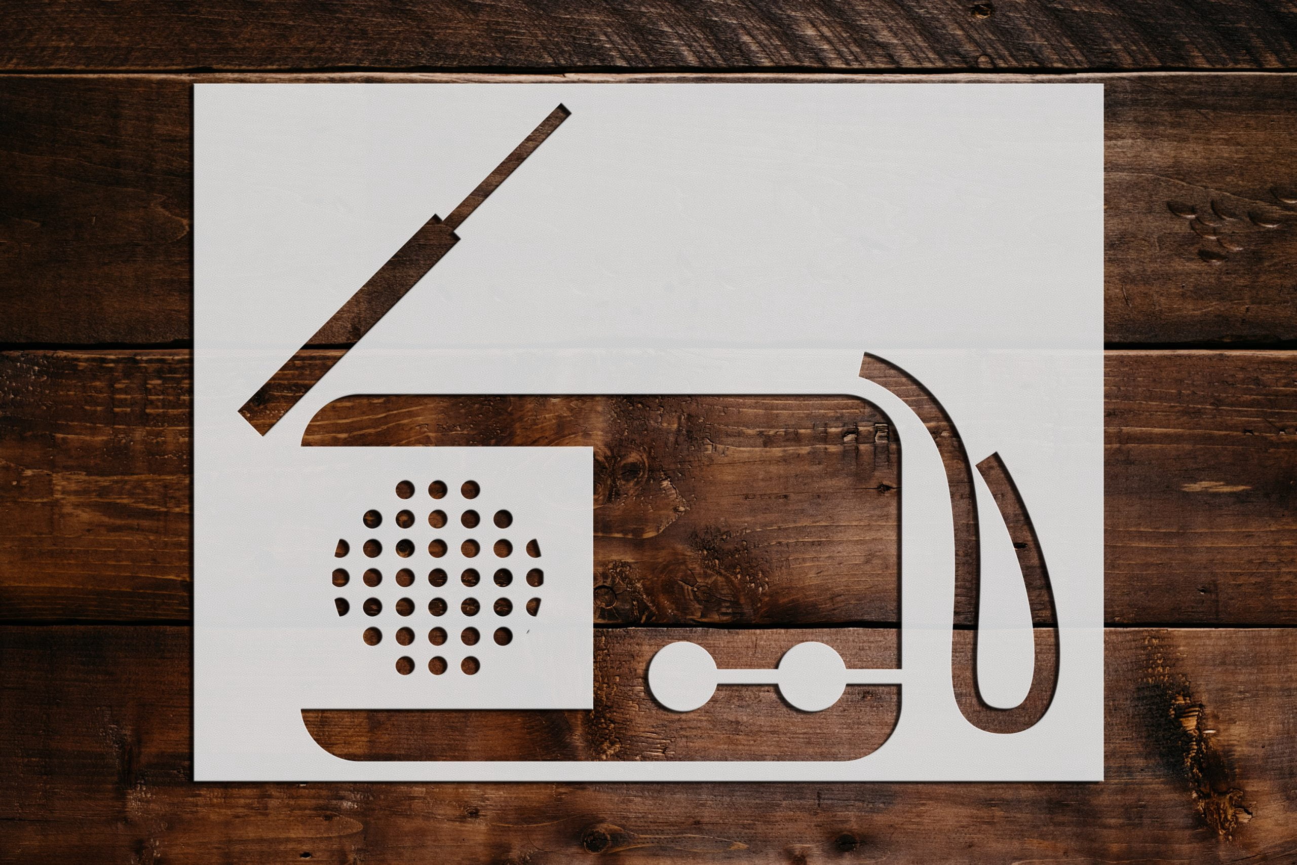 Transistor Radio Stencil - Art and Wall Stencil (6"x5") - Walmart.com