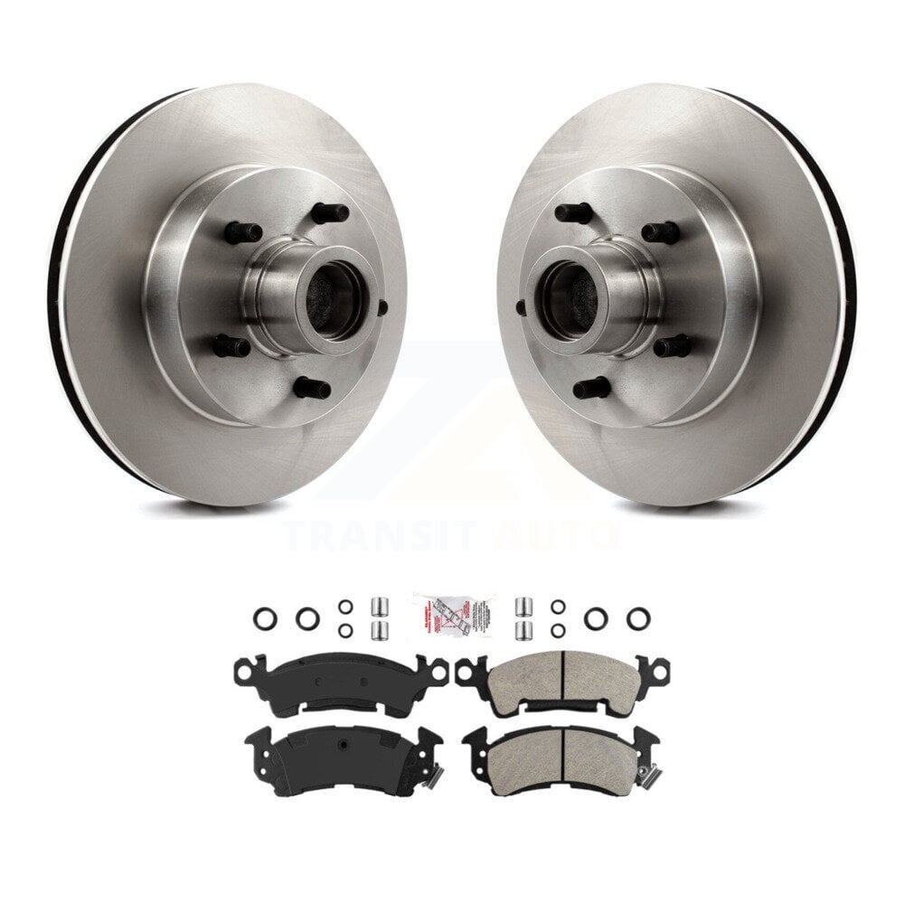 Transit Auto Front Brake Rotors & Semi-Metallic Pad Kit for Car ...