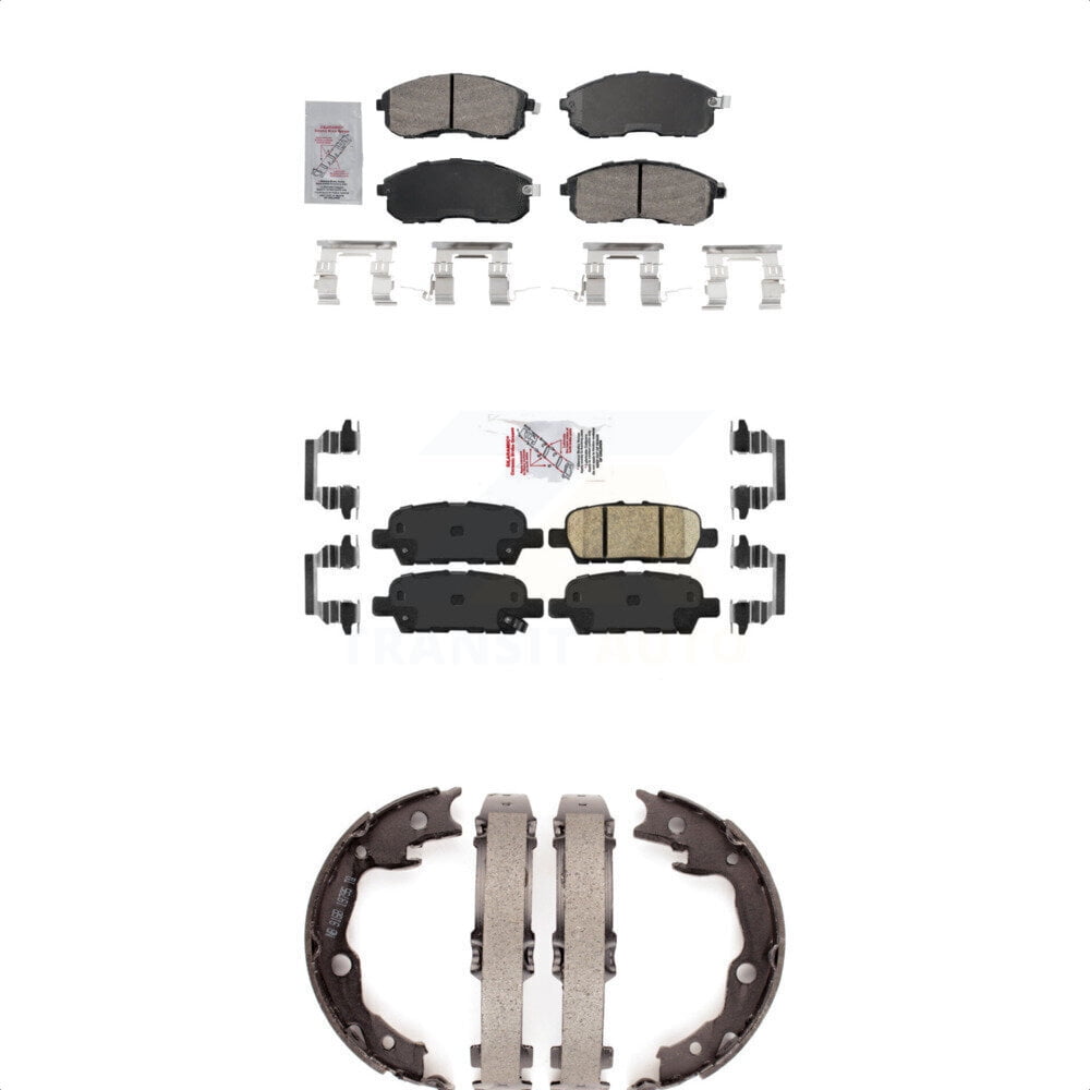 Transit Auto Front Rear Ceramic Disc Brake Pads Kit for Car 2013-2019 ...