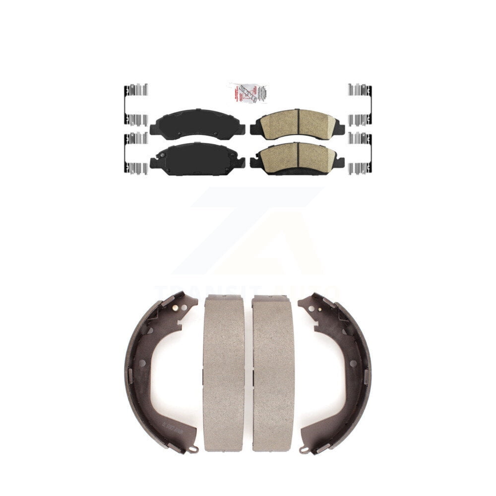 Transit Auto Front Rear Ceramic Disc Brake Pads Kit for Car GMC Sierra ...