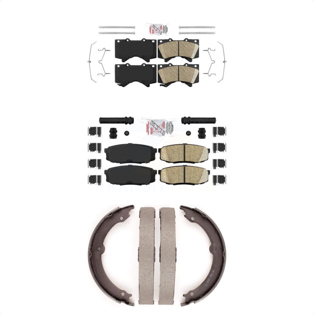 Transit Auto Front Rear Ceramic Disc Brake Pads Kit for Car Toyota ...
