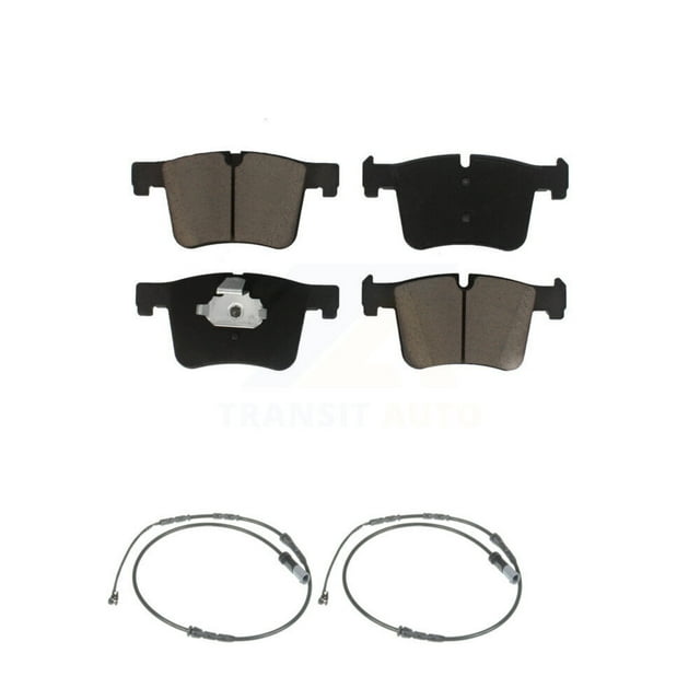 Transit Auto Front Ceramic Disc Brake Pads and Wear Sensor Pairs Kit ...