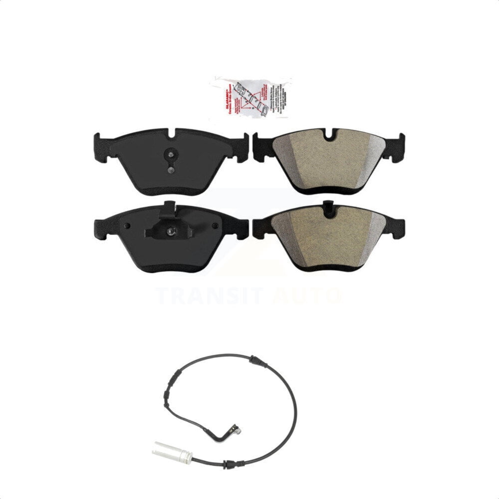 Transit Auto Front Ceramic Disc Brake Pads and Wear Sensors Kit for Car 2008 BMW 328i ...