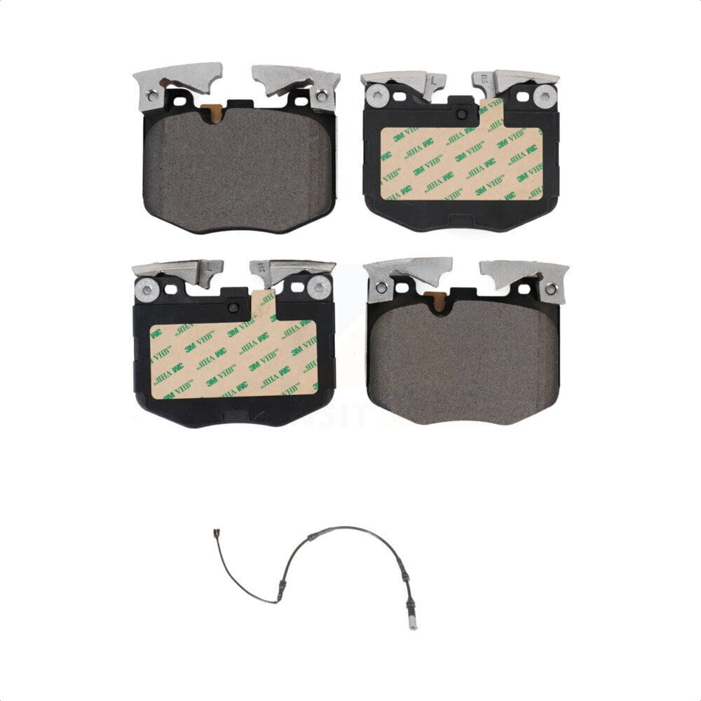 Transit Auto Front Ceramic Disc Brake Pads and Wear Sensors Kit for Car ...