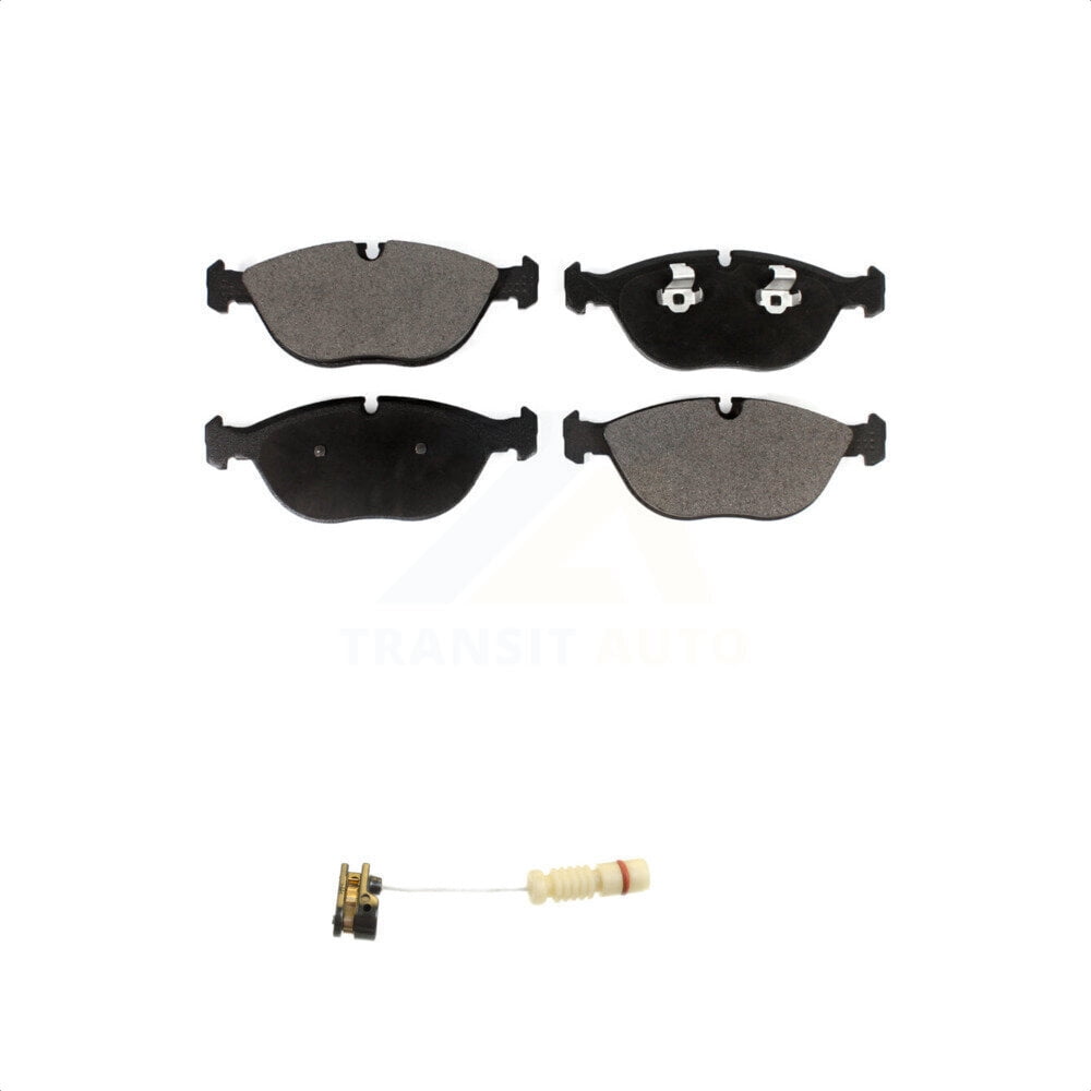 Transit Auto Front Ceramic Disc Brake Pads and Wear Sensors Kit for Car ...