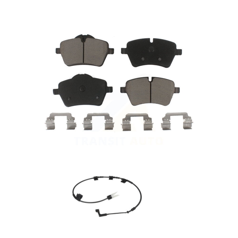 CMX Front Ceramic Disc Brake Pads and Wear Sensors Kit for Car Mini ...