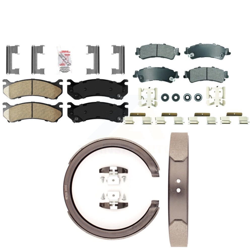 Transit Auto Front Ceramic Rear Semi-Metallic Disc Brake Pads Kit for ...