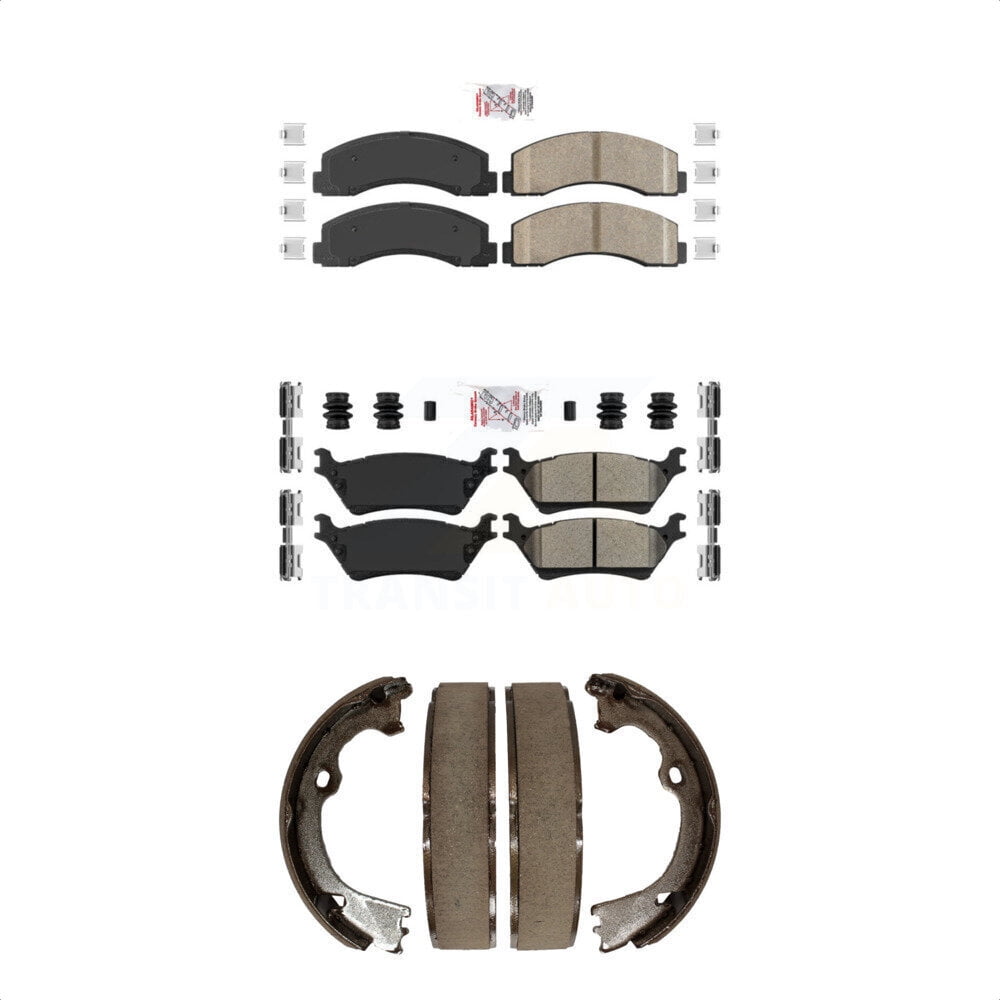 Transit Auto Front Ceramic Rear Semi-Metallic Brake Pads Kit for 2018 ...