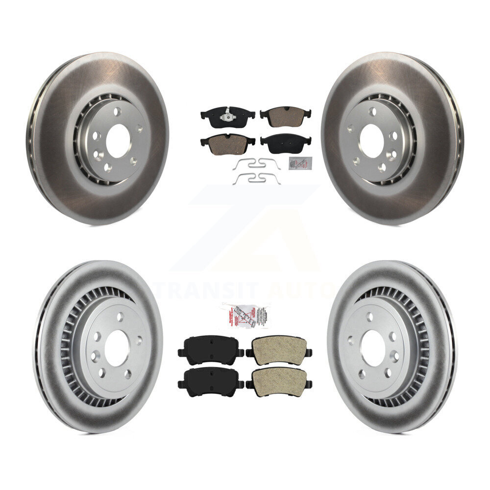 Transit Auto Front Ceramic Rear Semi-Metallic Pads and Coated Disc ...