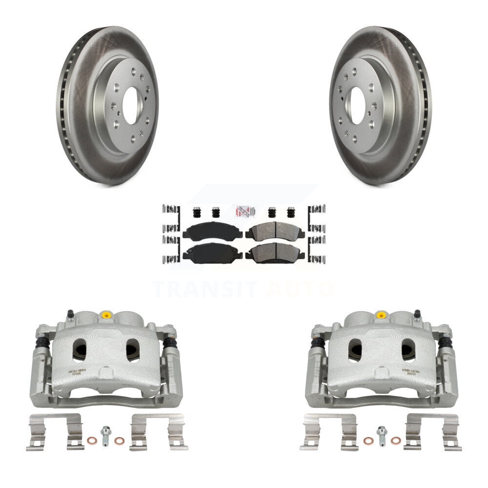 Transit Auto Front Disc Brake Caliper Coated Rotor and Semi-Metallic ...