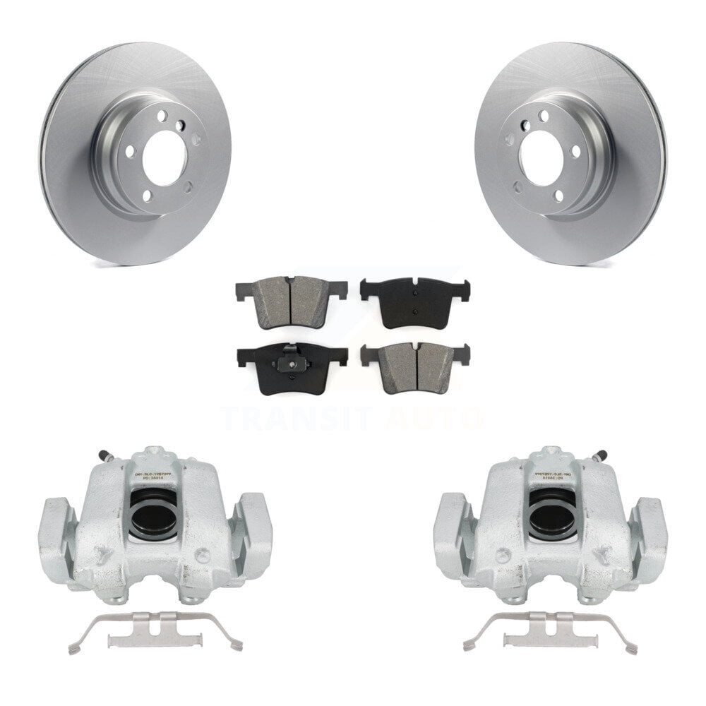 Transit Auto Front Disc Brake Caliper Coated Rotors and Semi-Metallic ...