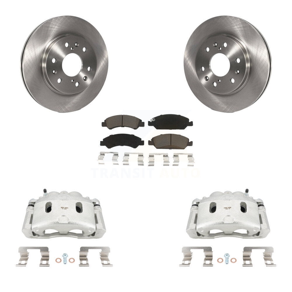 CMX Front Disc Brake Caliper Rotors and Ceramic Pads Kit for Car ...
