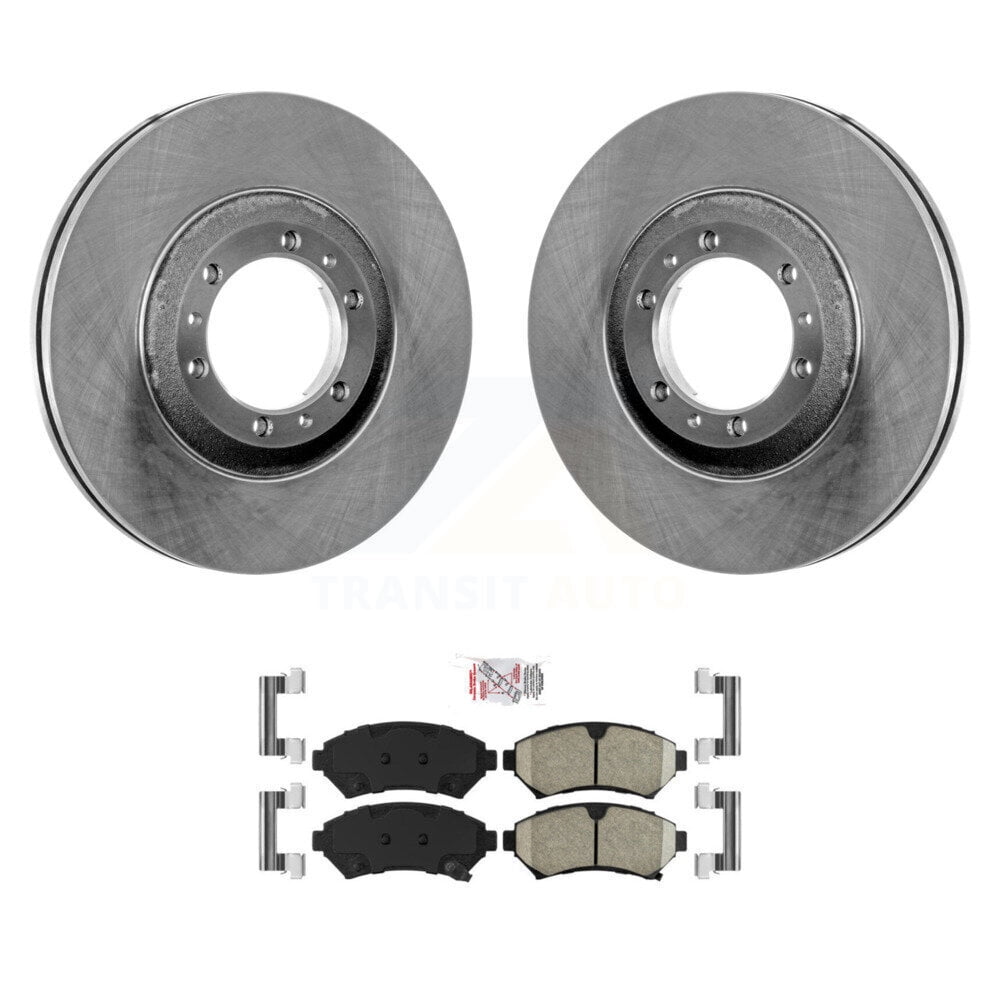 Transit Auto Front Disc Brake Rotors & Ceramic Pad Kit for Car Buick ...