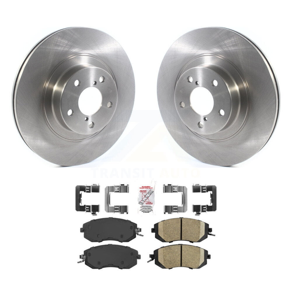 Transit Auto Front Disc Brake Rotors and Ceramic Pads Kit for Car ...