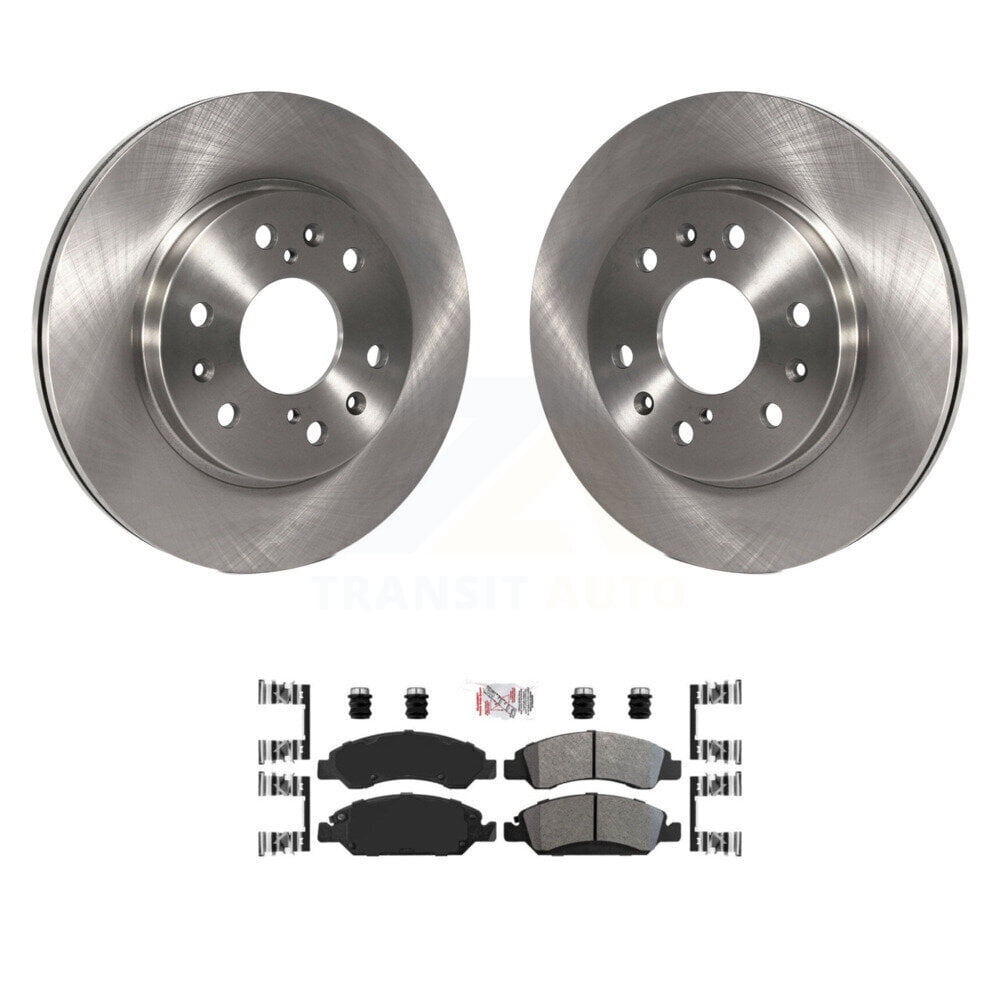 Transit Auto Front Disc Brake Rotors Semi-Metallic Pad Kit for Car GMC ...
