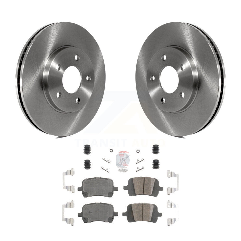 Transit Auto Front Disc Brake Rotors and Ceramic Pads Kit for Car ...