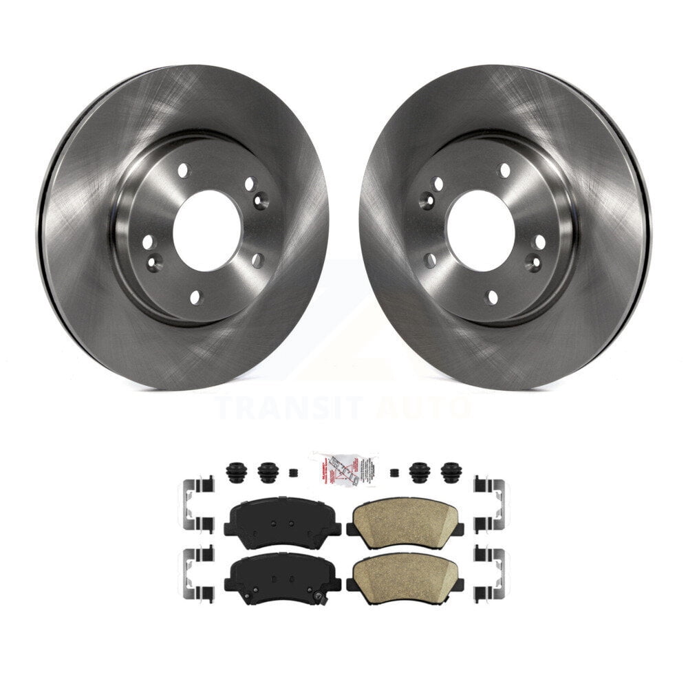 Transit Auto Front Disc Brake Rotors and Ceramic Pads Kit for Car ...
