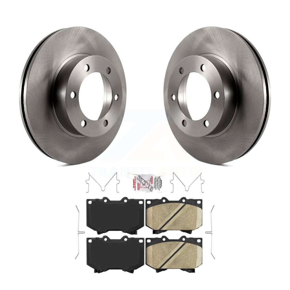 Transit Auto Front Disc Brake Rotors and Ceramic Pads Kit for Car ...