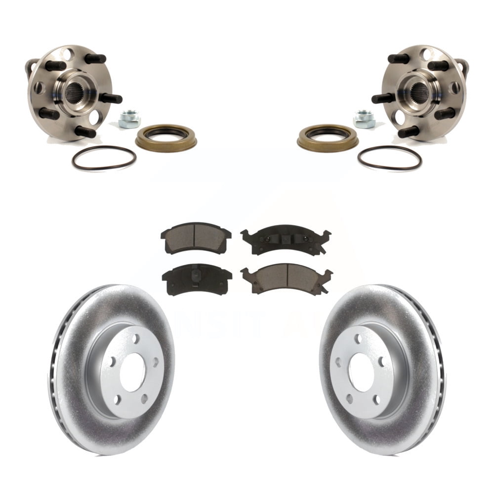 Transit Auto Front Hub Bearing Assembly Coat Brake Rotor Pads Kit for ...