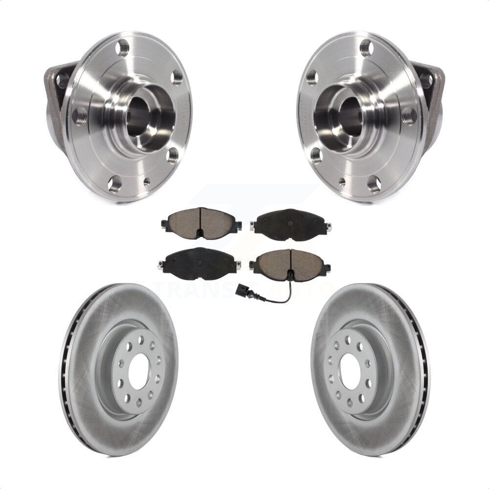 Transit Auto Front Hub Bearing Assembly Coated Disc Brake Rotors and ...