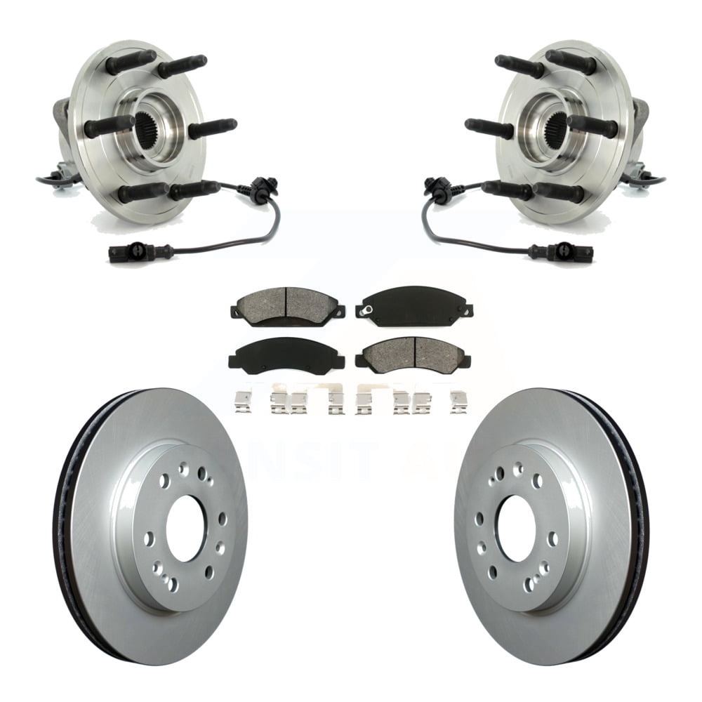 Rotors Front And Rear Detroit Axle - Front Brake Kit For Chevy GMC ...