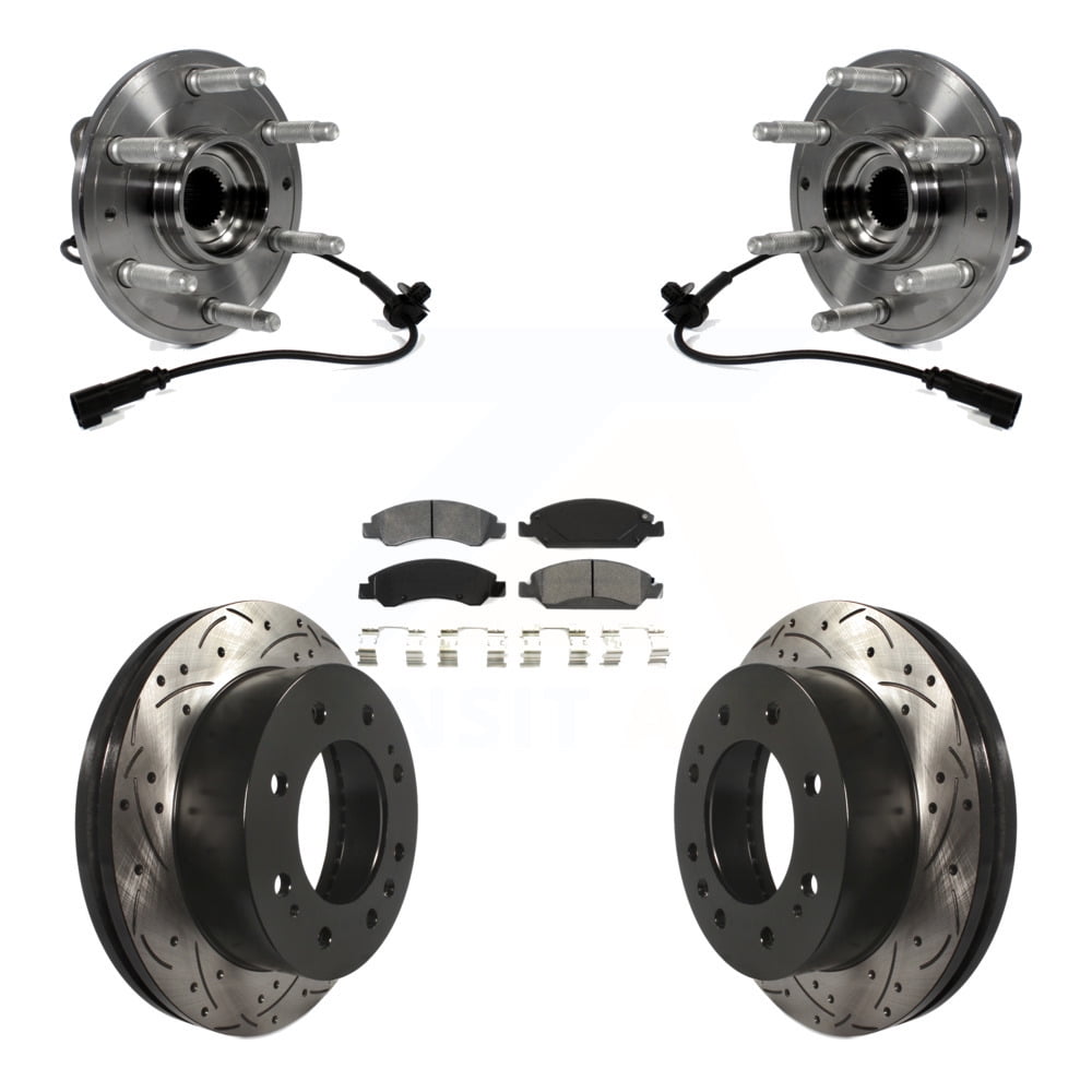 Transit Auto Front Hub Bearing Assembly Coated Drilled Slotted Disc ...