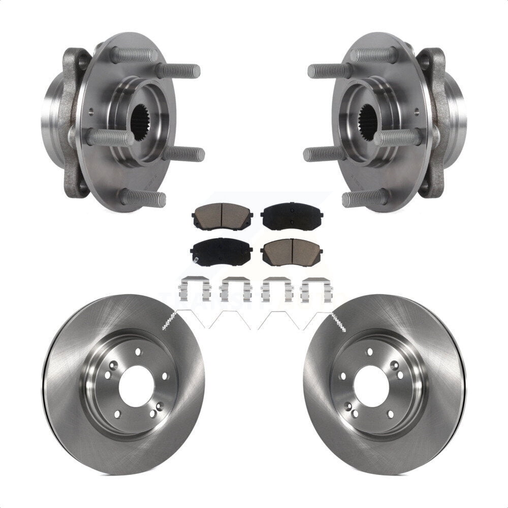 Transit Auto Front Hub Bearing Assembly Disc Brake Rotors and Ceramic ...